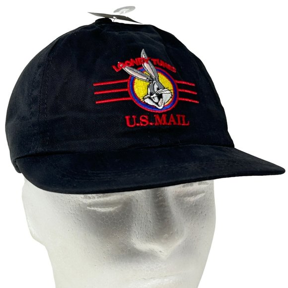 Warner Bros. | Accessories | Looney Tunes Us Mail Hat Vintage 9s Black ...